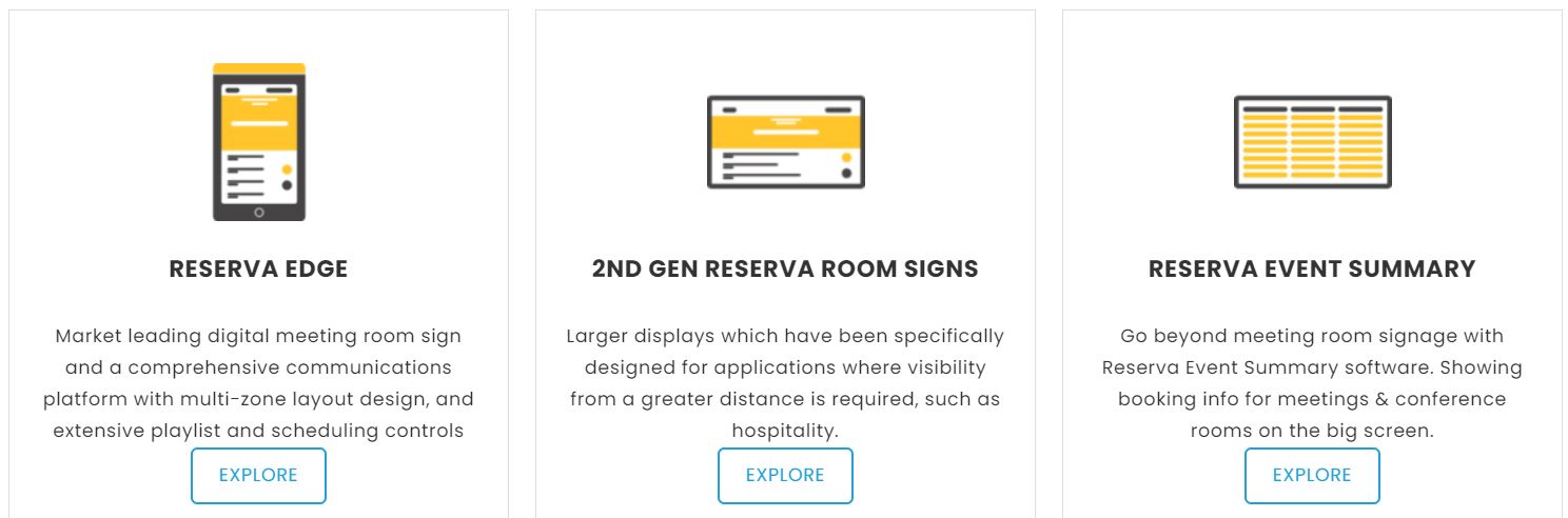Reserva Meeting Room Signage - Digitalcom Company