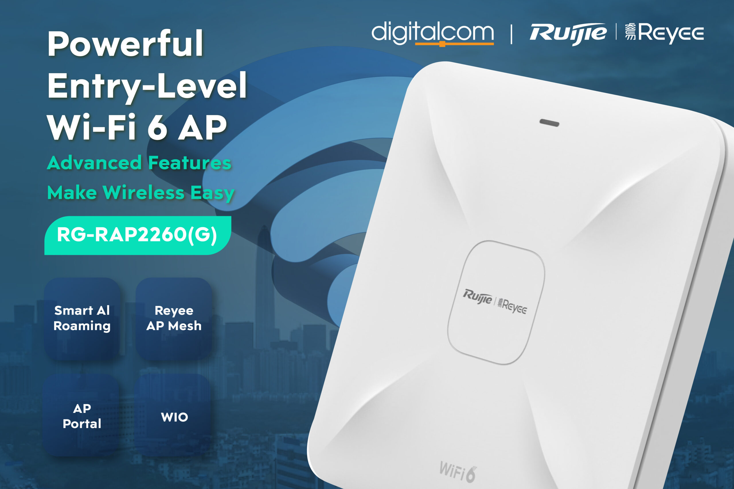 RG-RAP2260(G) Powerful Entry Level Wi-Fi 6 Access Point - Digitalcom ...